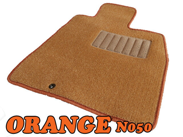 BMWmini ミニ R50 R52 R53 フロアマット（フロント2枚・リア2枚）【オレンジ】 車種別設計 カーマット 車 フロアカーペッ ...